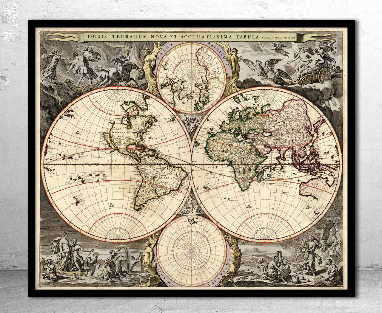 Historic Old World Map - 1581 by Nicola van Sype | World Maps Online