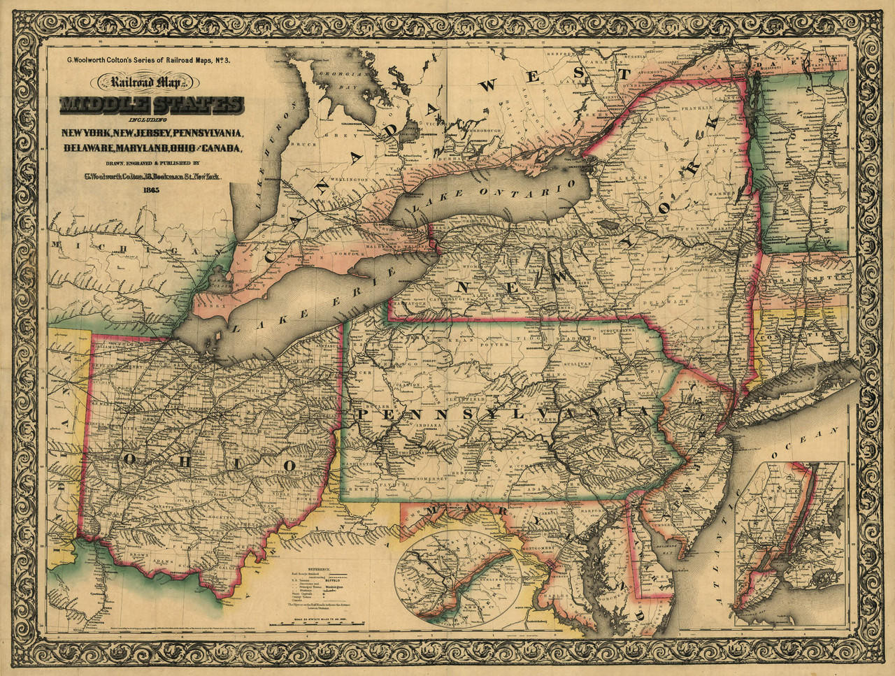 Historic Railroad Map of Alabama - 1865 | World Maps Online