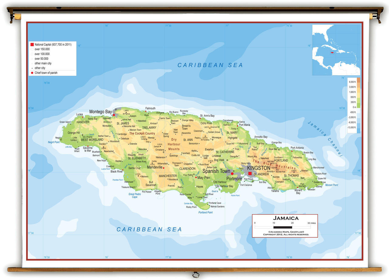 Maps Of Jamaica Map Library Maps Of The World