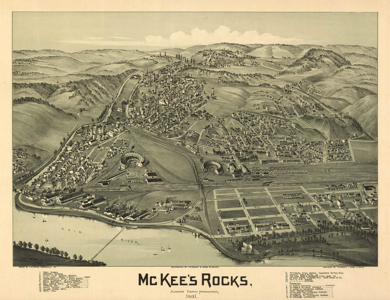 Historic Map - McKees Rocks, PA - 1901 | World Maps Online
