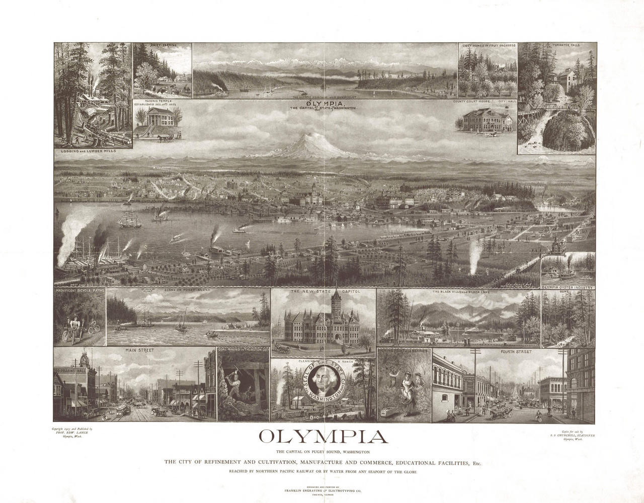 Historic Map - Olympia, WA - 1903 | World Maps Online