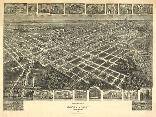 Historic Map - Rocky Mount, NC - 1907 | World Maps Online