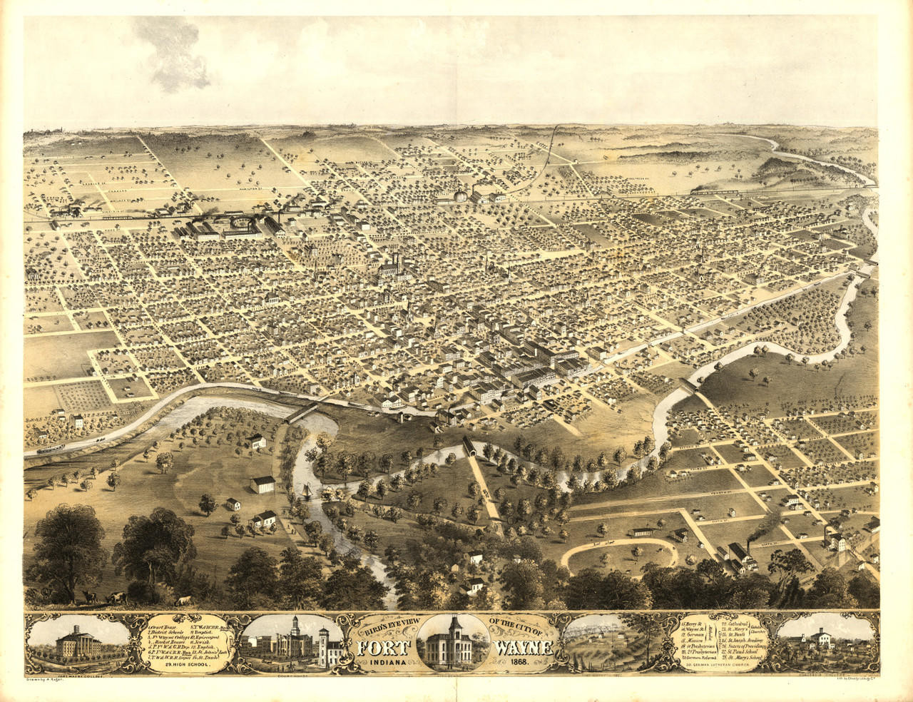 Old Maps Of Fort Wayne In