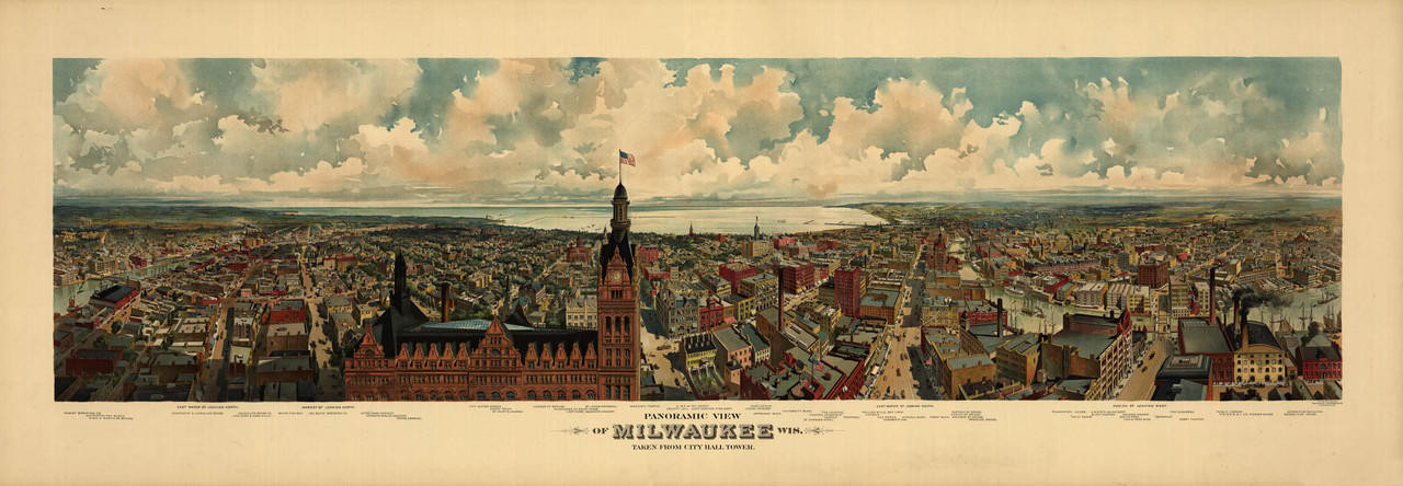Historic Map - Milwaukee, WI - 1898 | World Maps Online