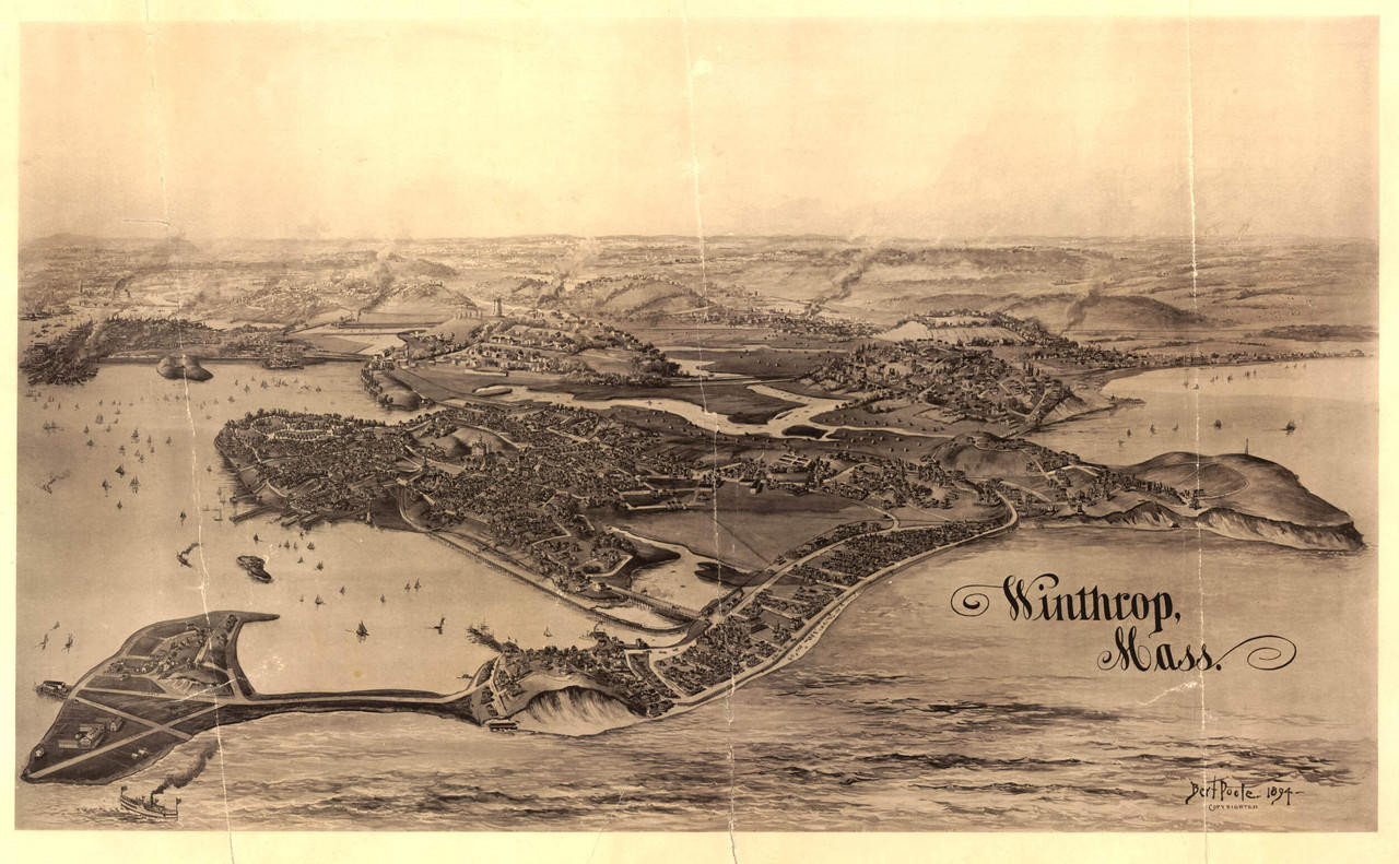 Historic Map - Winthrop, MA - 1894 | World Maps Online