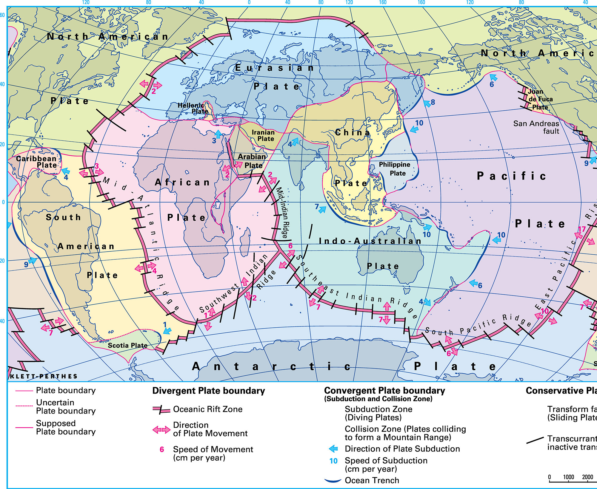 Advanced World Physical Earth Sciences Map on Spring Roller with ...