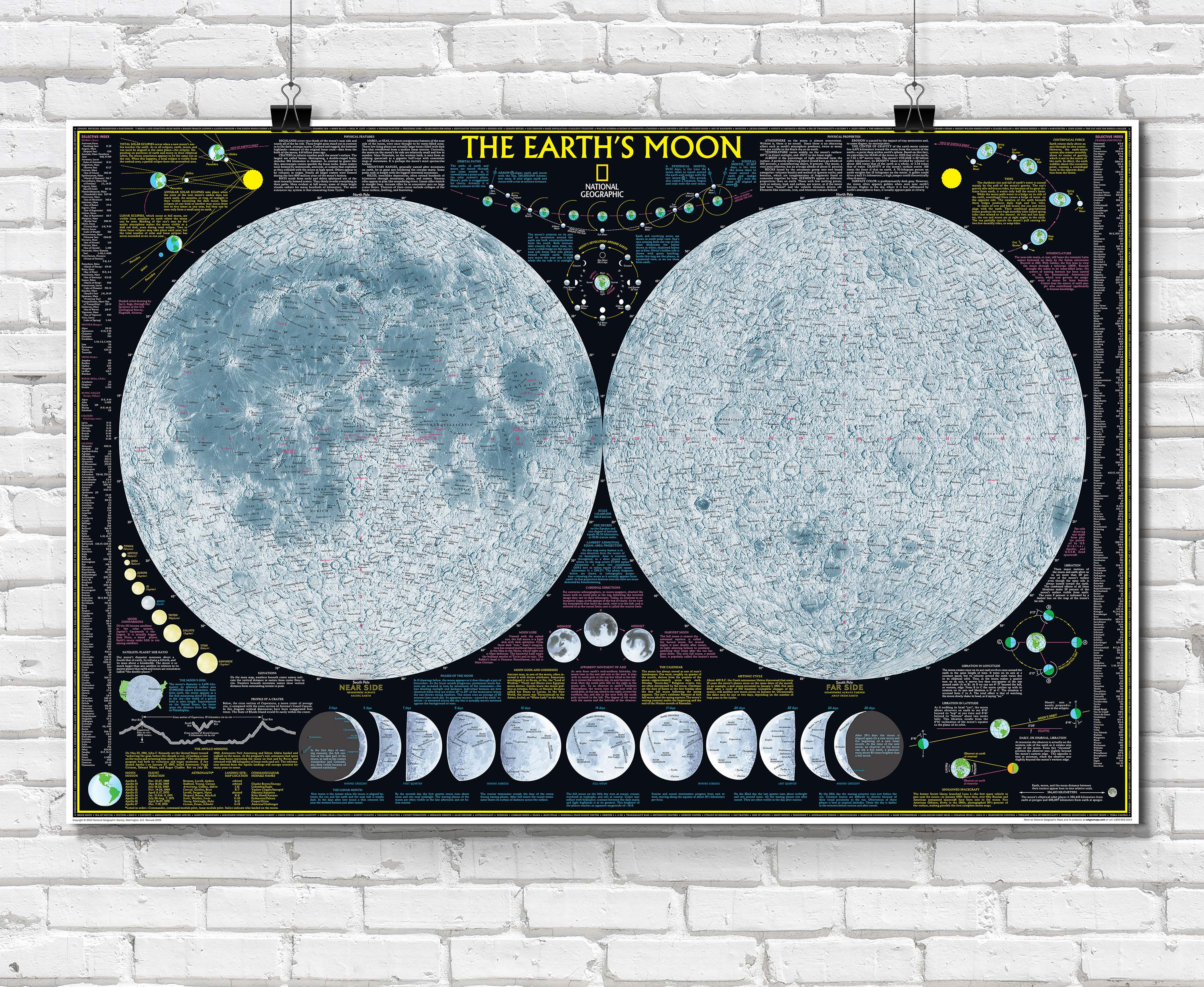 Interactive Moon Map A Moon Map By Eleanor Lutz | Astrography Posters