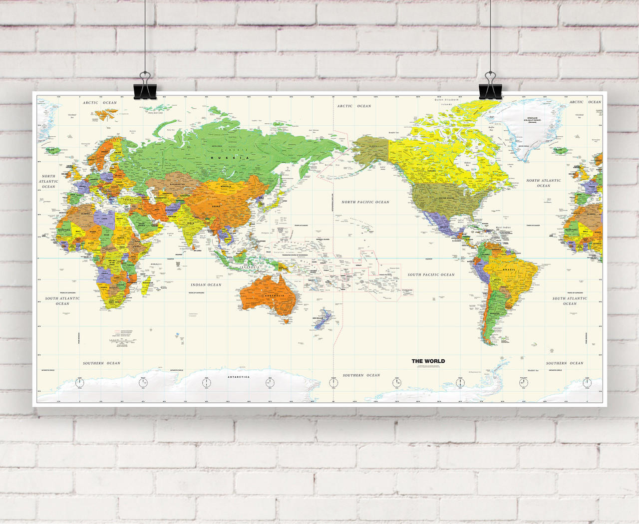 Blank Pacific Rim Map