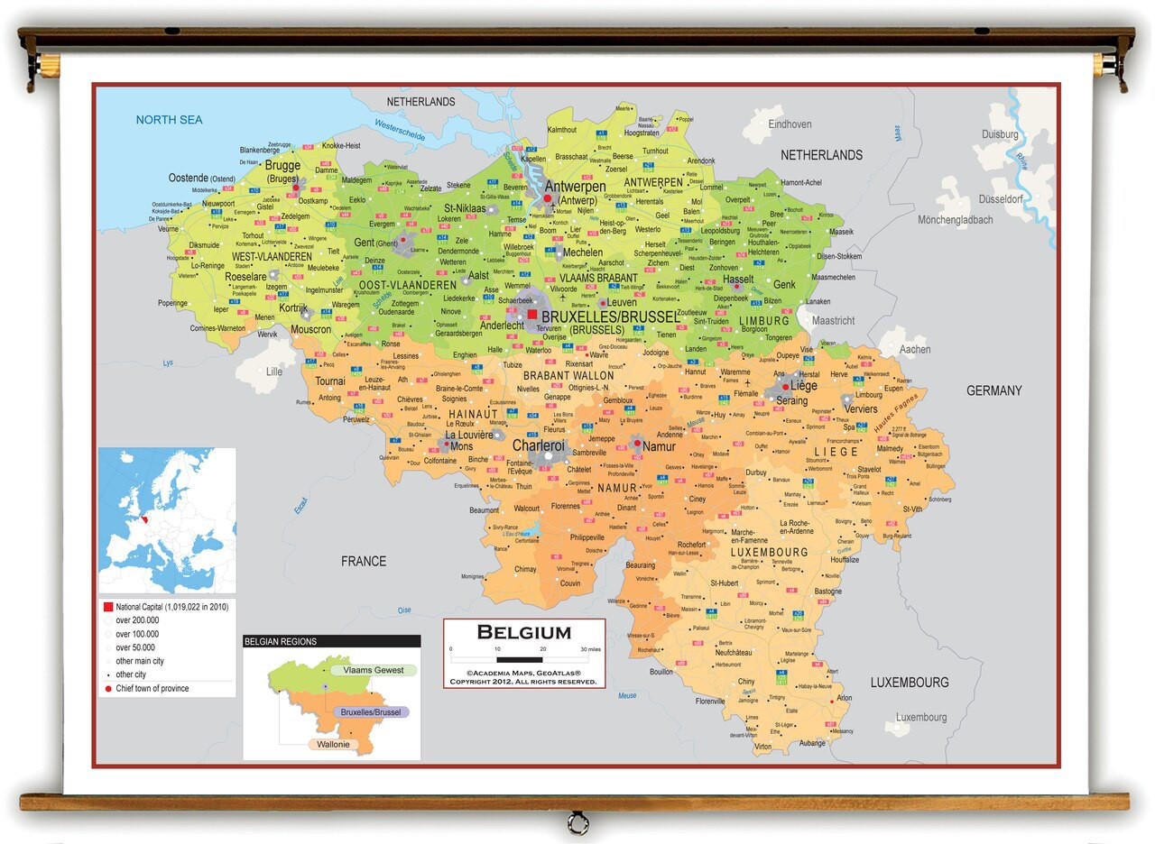 Belgium Political Map