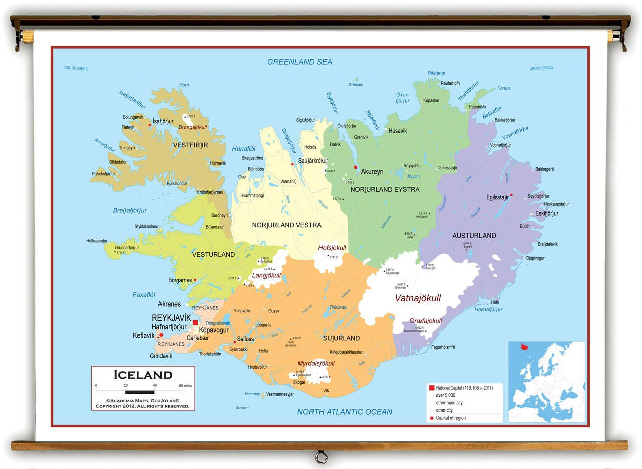 Iceland World Map