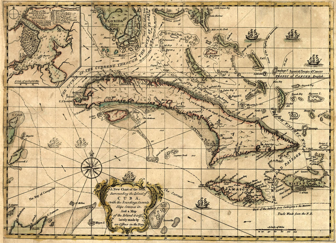 Historic Map - Cuba - 1762 | World Maps Online