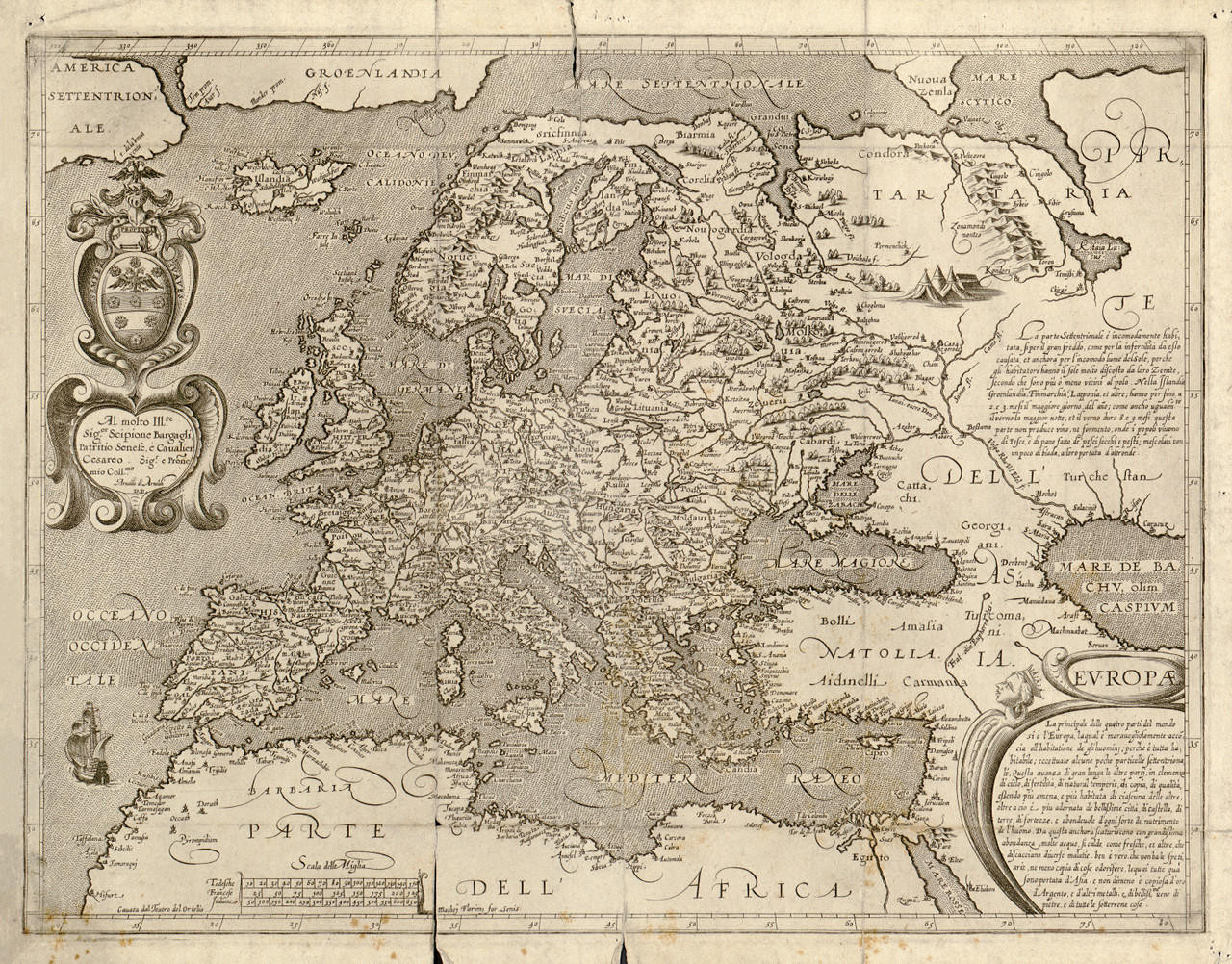 Historic Map - Europe - 1600 | World Maps Online