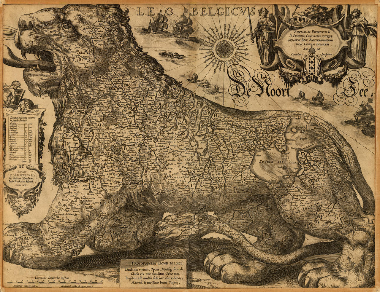 Historic Map - Belgium - 1611 | World Maps Online