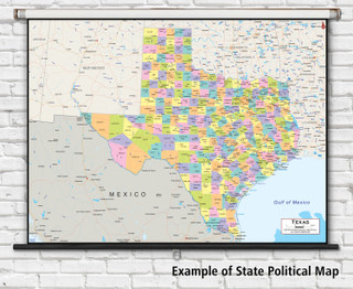 Beginner's U.S. & World 2-Map Spring Roller Combo Map Set - from Klett ...