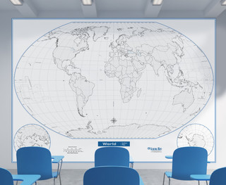 World Classroom Map Murals