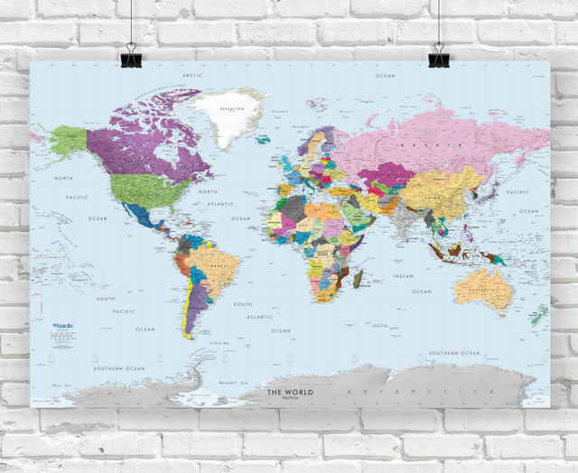 World Political Wall Maps