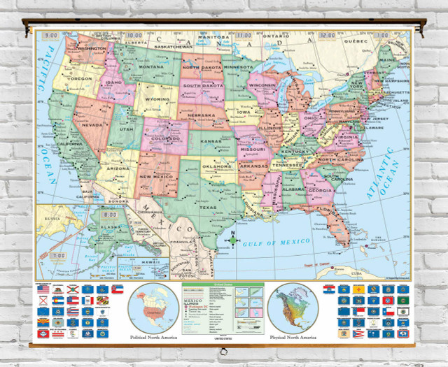 Custom Classroom Map Set Bundle - Essential Series Spring Roller Combo ...