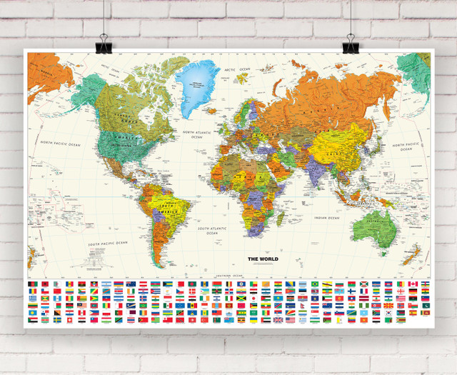 World Political Wall Maps