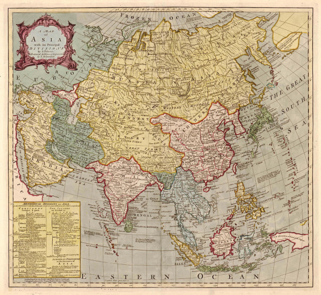 Historic Map - Asia - 1700 | World Maps Online