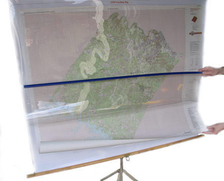 Spring Roller Map Mounting Hardware for Classroom Maps | World Maps Online