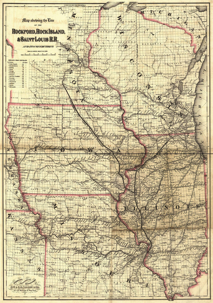 Historic Railroad Map of the Southern United States - 1859 | World Maps ...