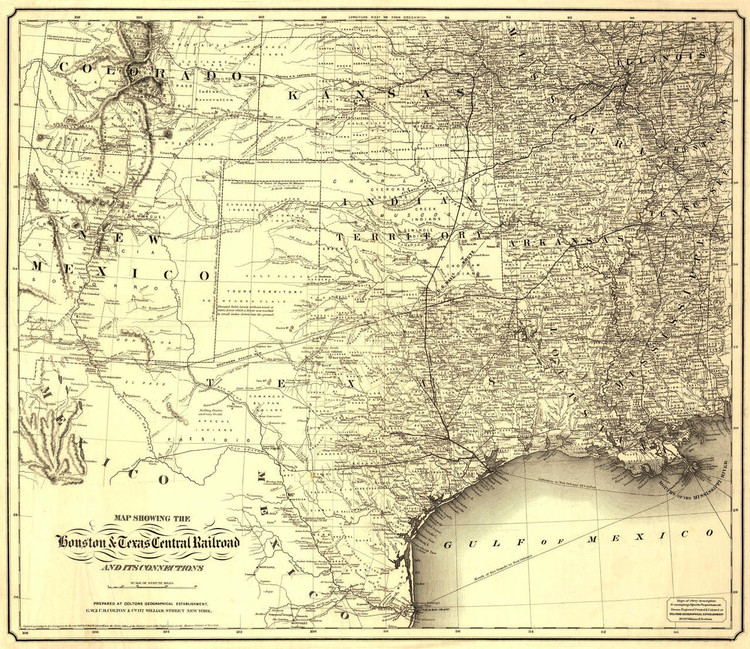 Historic Railroad Map of Kansas - 1867 | World Maps Online