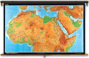 Extra Large Africa Physical Map - 61" x 81" - from Klett-Perthes ...