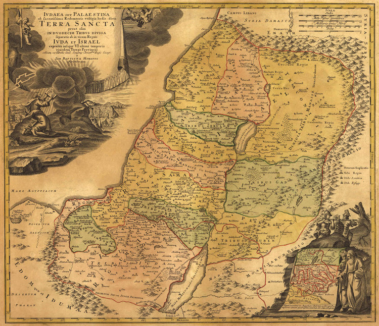 Historic Map - Palestine - 1700 | World Maps Online