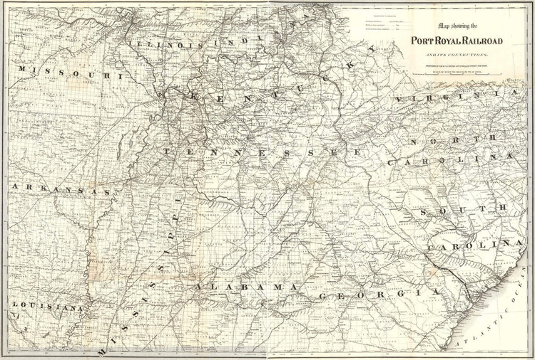 Historic Railroad Map of the Western United States - 1870 | World Maps ...