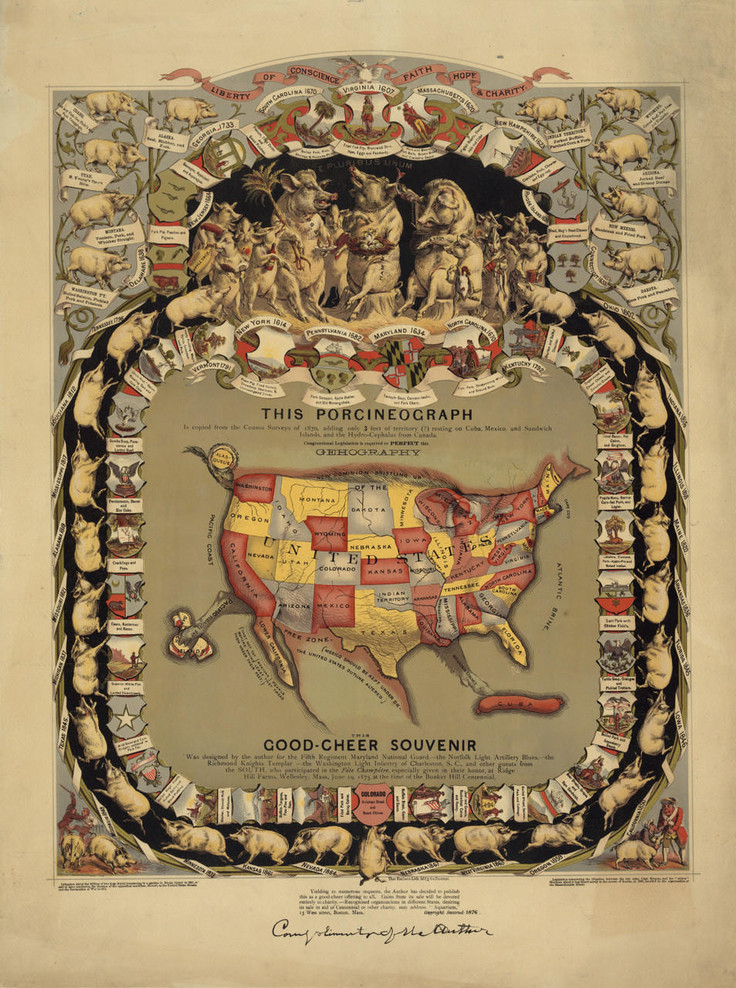 Historical Map of the United States - 1890 | World Maps Online