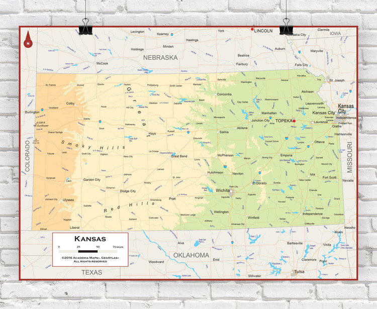 Kansas Map With All Cities Kansas City Area Street Map