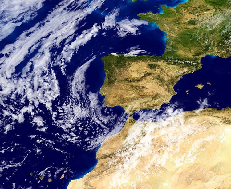 World Satellite Image Map - Cloud Cover | World Maps Online