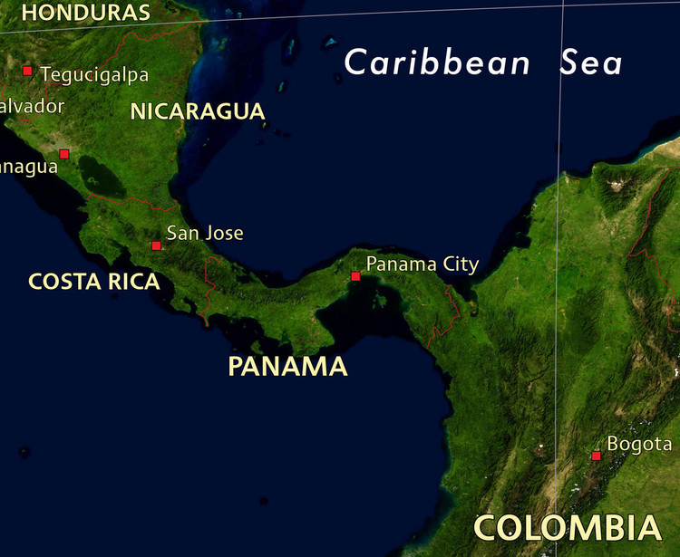 South America Physical Satellite Image Map | World Maps Online