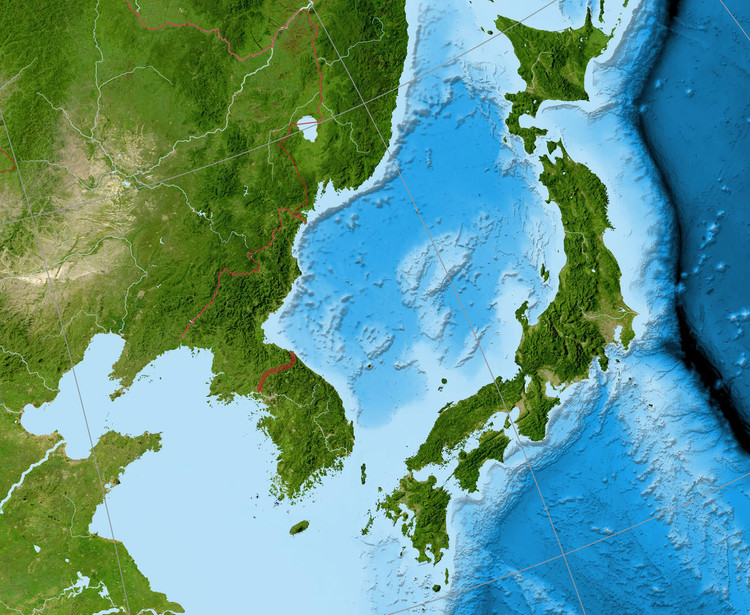 Asia Enhanced Satellite Image Map | World Maps Online
