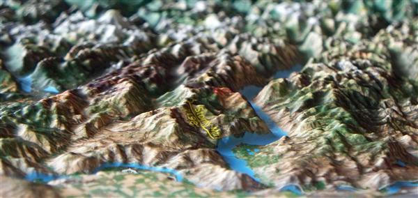 Seattle, Washington Raised Relief Map | World Maps Online