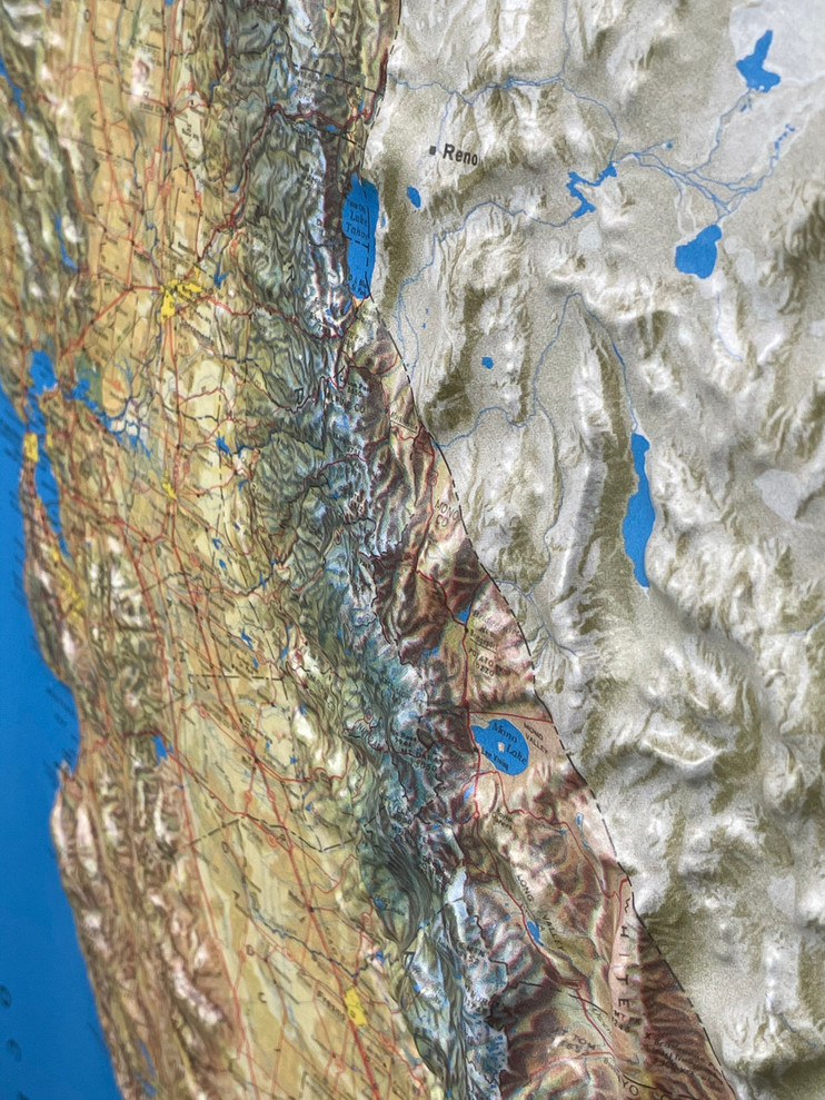 California State Relief Map - Natural Colors | World Maps Online