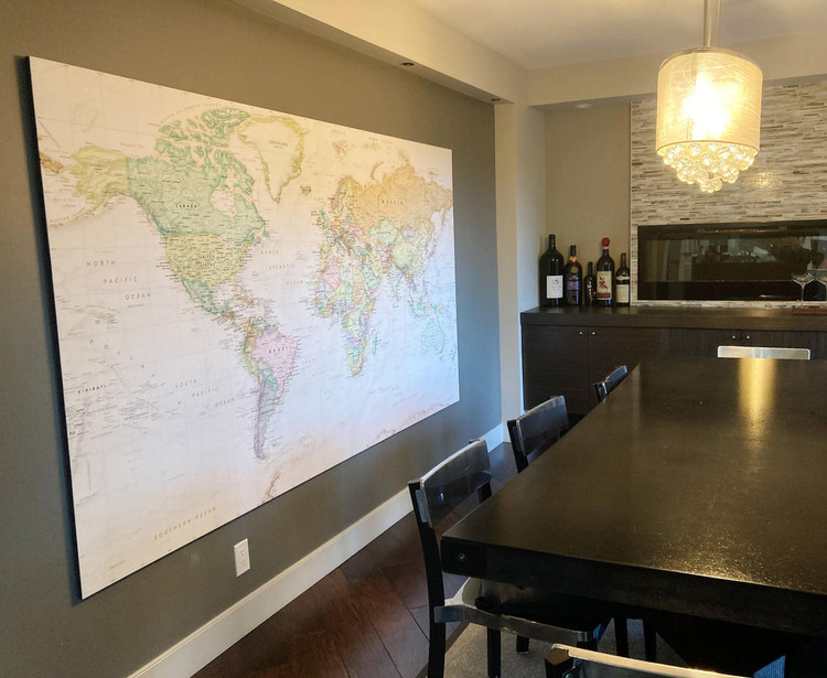 Custom Size Map Murals - Custom Map Design - National Geographic ...