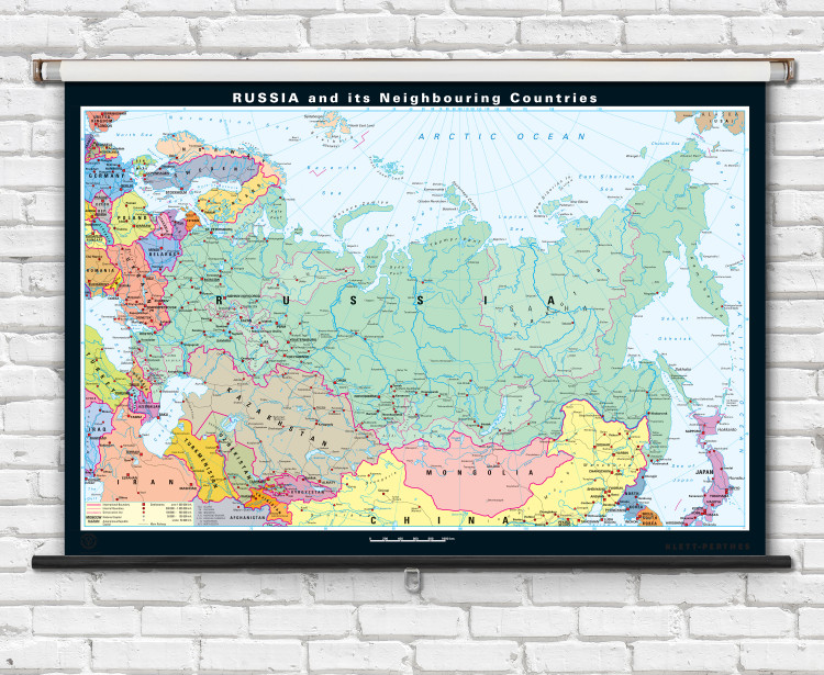 Political Series Customizable Classroom Spring Roller Multi-map Combo ...