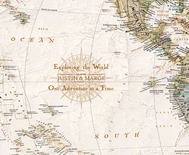 Personalized National Geographic World Executive Political Map | World ...