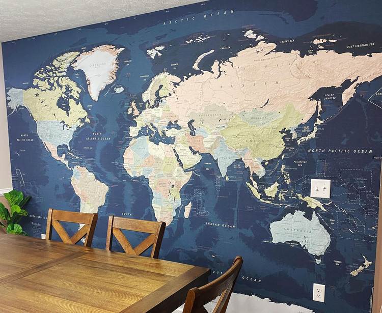 Custom Size Wall maps - Custom Map Design - Academia Maps | World Maps ...