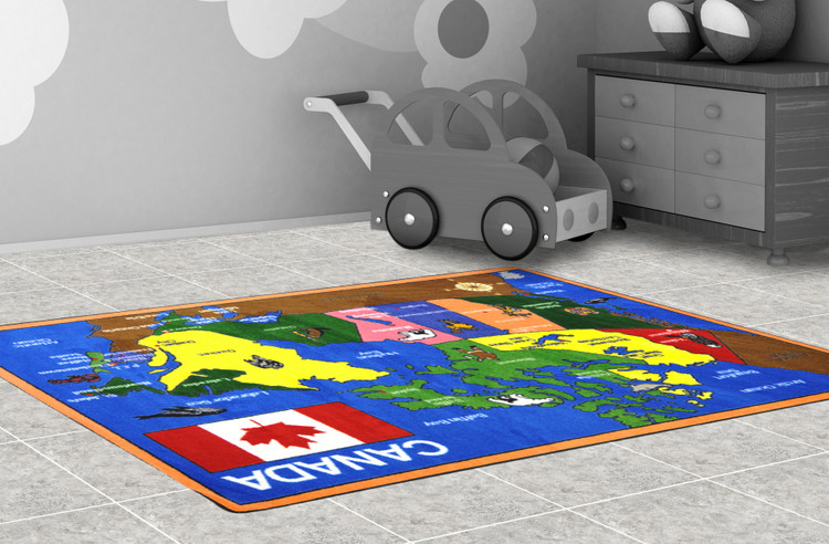 Reach Across the World Classroom Map Rug | World Maps Online