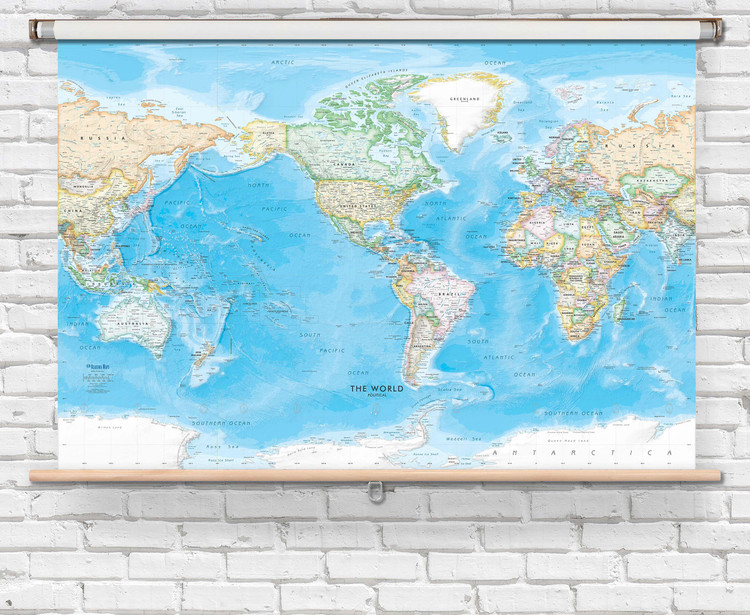 Custom Spring Roller 2-Map Combo Set | World Maps Online