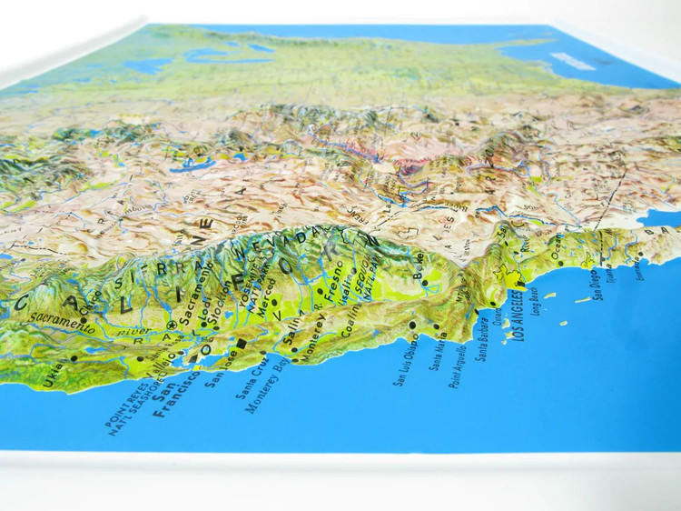 United States 3D Raised Relief Map - Natural Colors | World Maps Online