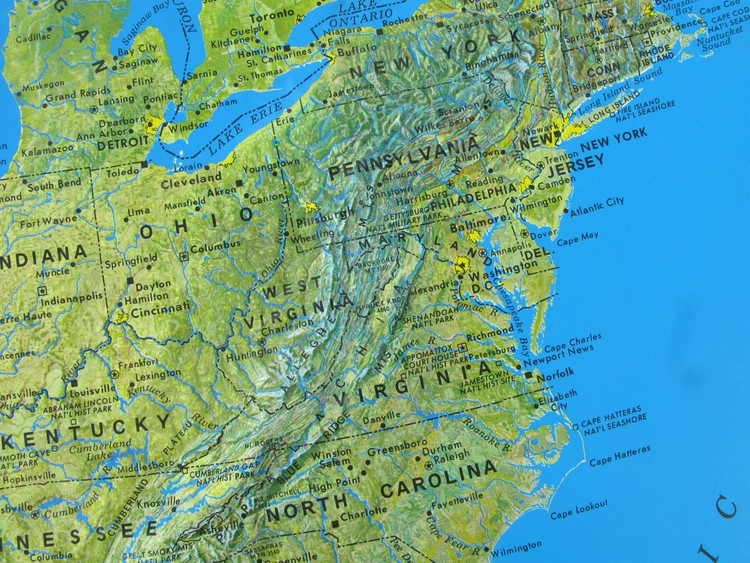 United States Raised Relief Map - Natural Colors | World Maps Online