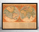 Historic World Map Print - 1637 w/ Supplemental Text | World Maps Online