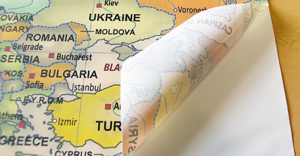 National Geographic World Classic Pacific Centered Wall Map | World ...