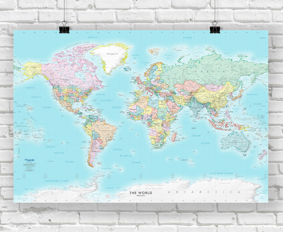 World Political Wall Maps