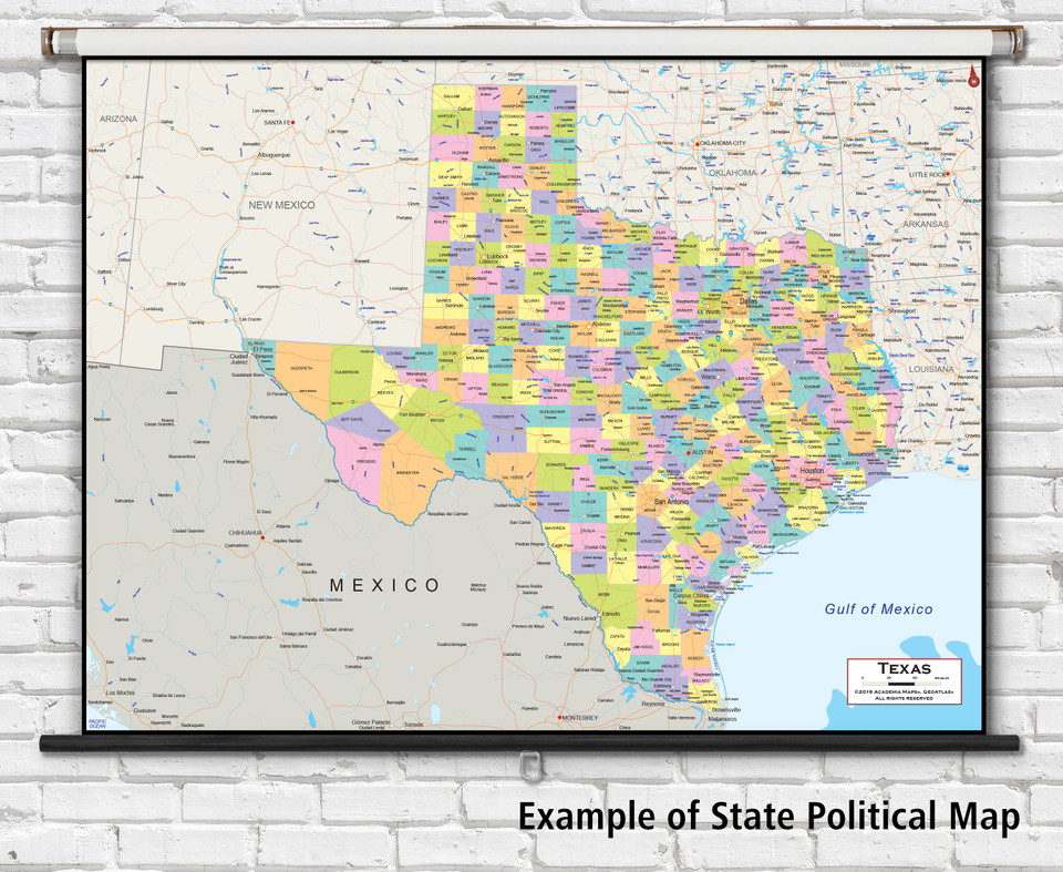 Beginner's U.S. & World 2-Map Spring Roller Combo Map Set - from Klett ...