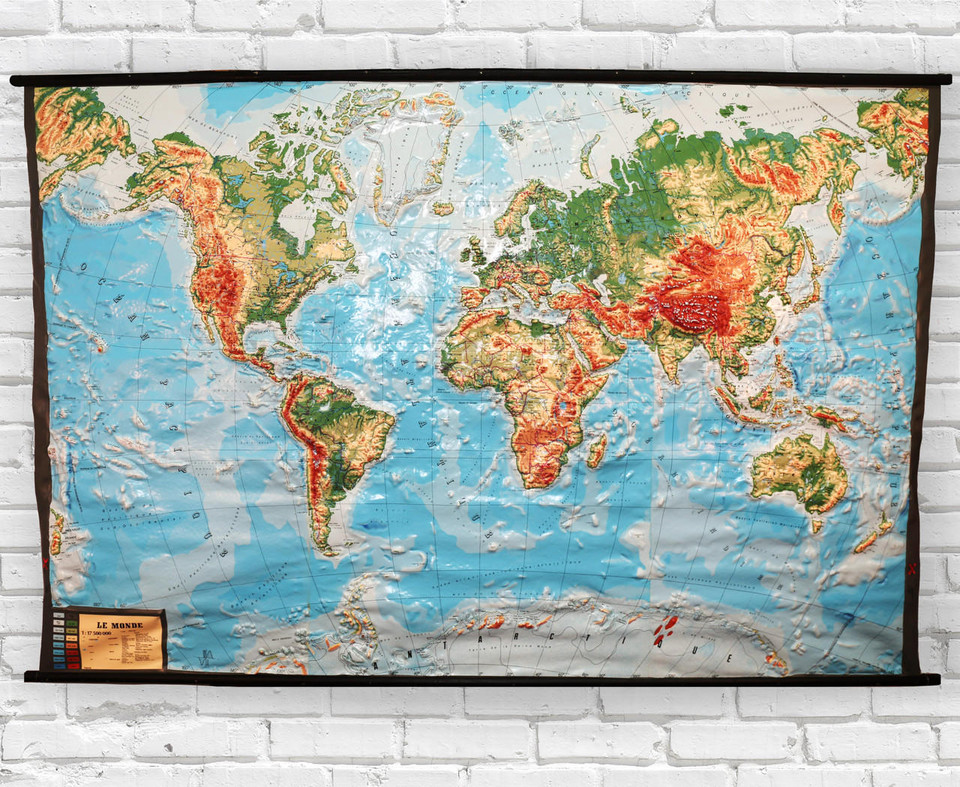 North America Large Extreme Raised Relief Map | World Maps Online
