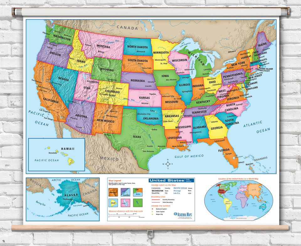 Early Learner US & World Map Set - Educational Maps | World Maps Online